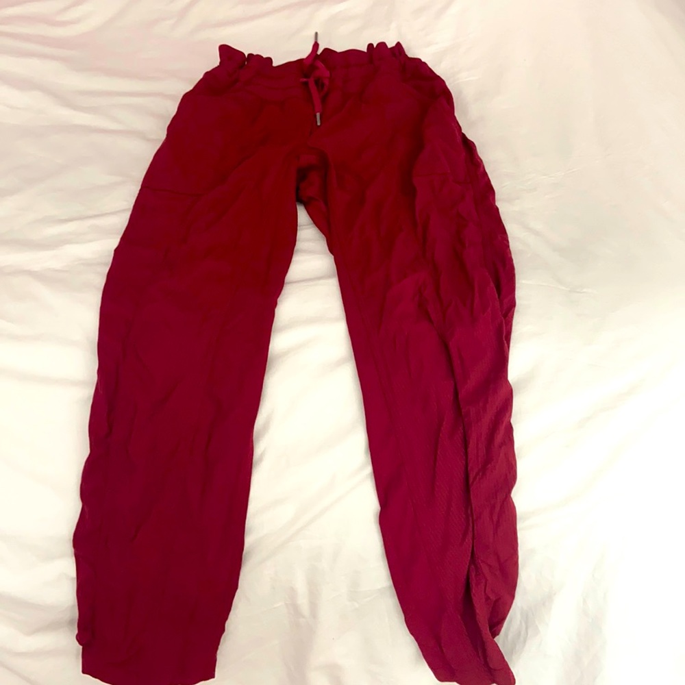 Rare Dark Red Lululemon Beyond The Studio Jogger - Gem